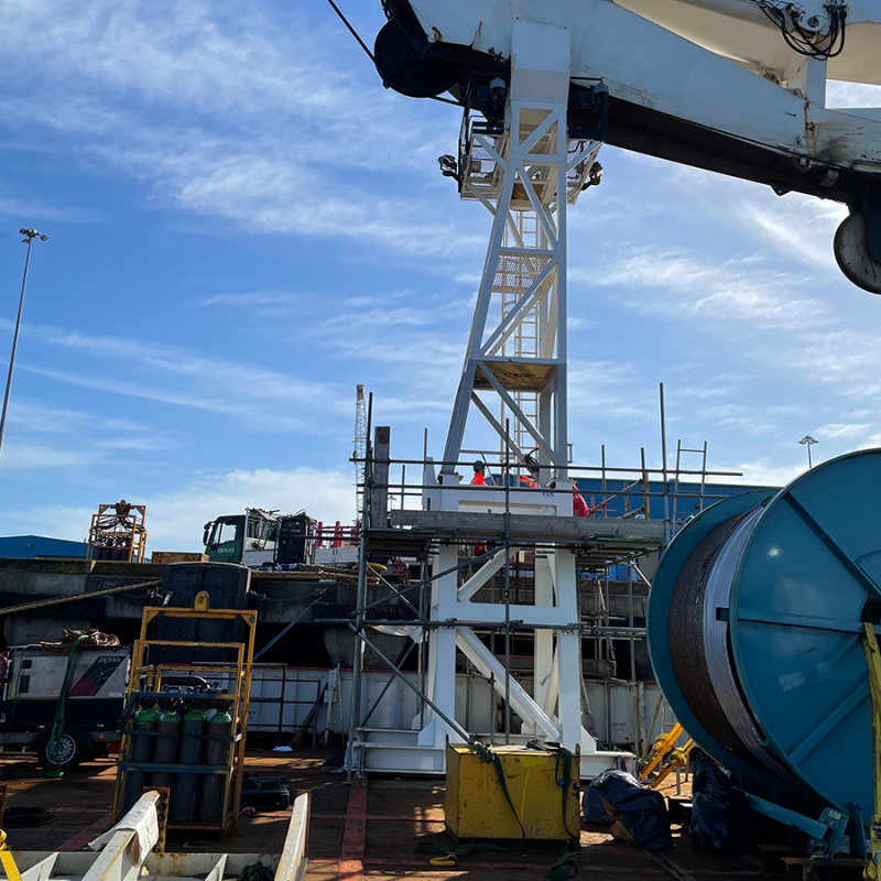 A-Frame & Boom Rest Mobilisation - VOE Marine Project