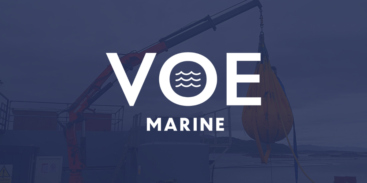 Fish farm barge crane installation - VOE Marine Project